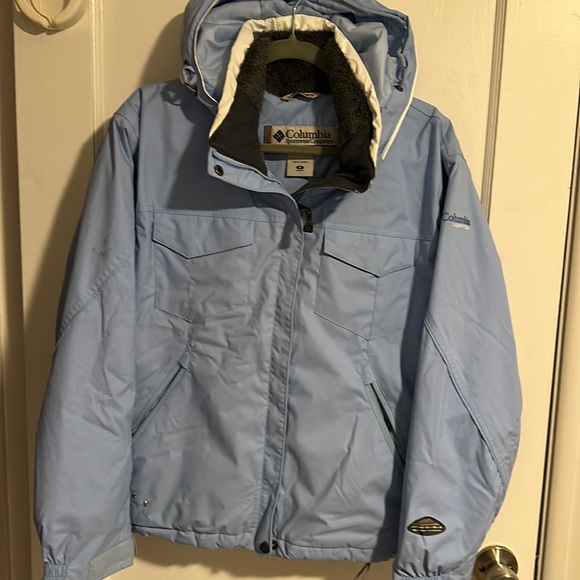 Columbia | Jackets & Coats | Columbia Waterproof Snow Jacket Light Blue ...